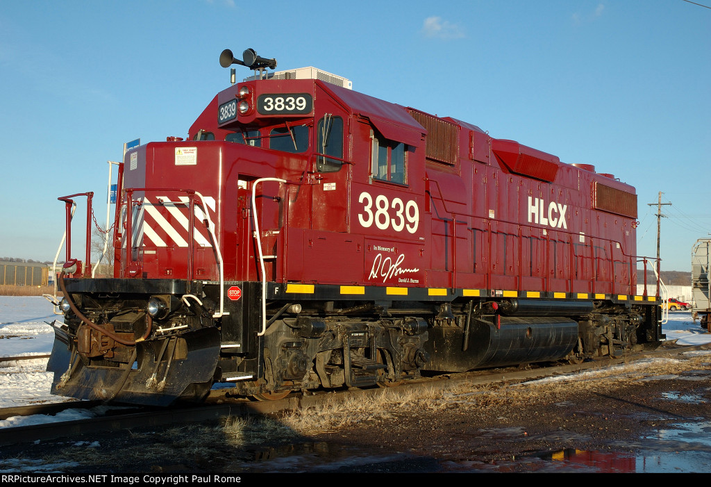HLCX 3839, EMD GP38-2, ex CR 8276 on UPRR